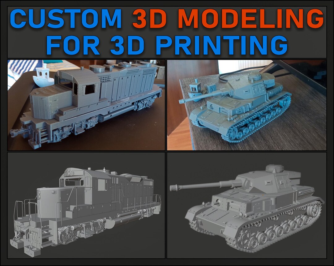 Custom 3D Modeling for 3D Printing - Etsy