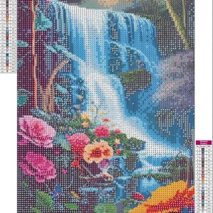Waterfall (round) 30x40 Diamond Art Kit - Etsy