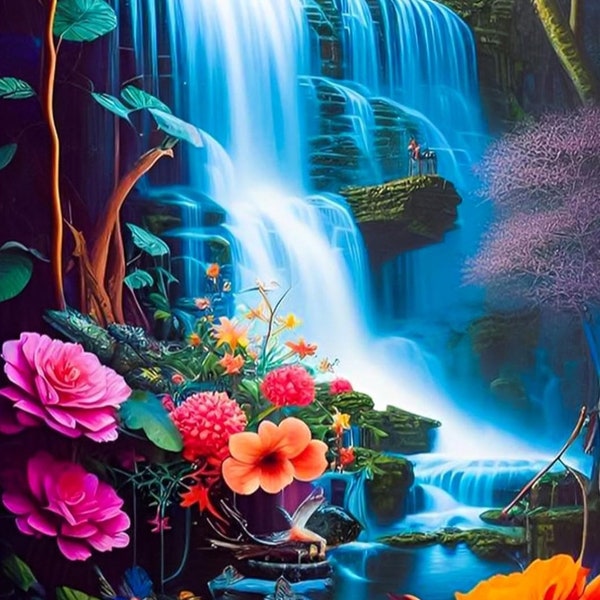 Waterfall Diamond Painting - Etsy