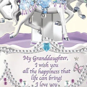 Carousel Wood Table Top Decor crystal - Etsy