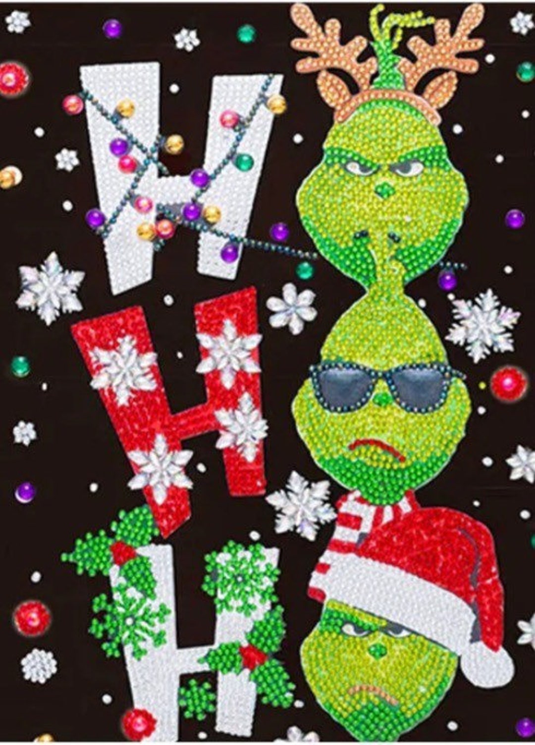 Christmas Grinch crystal Rhinestone Kit - Etsy