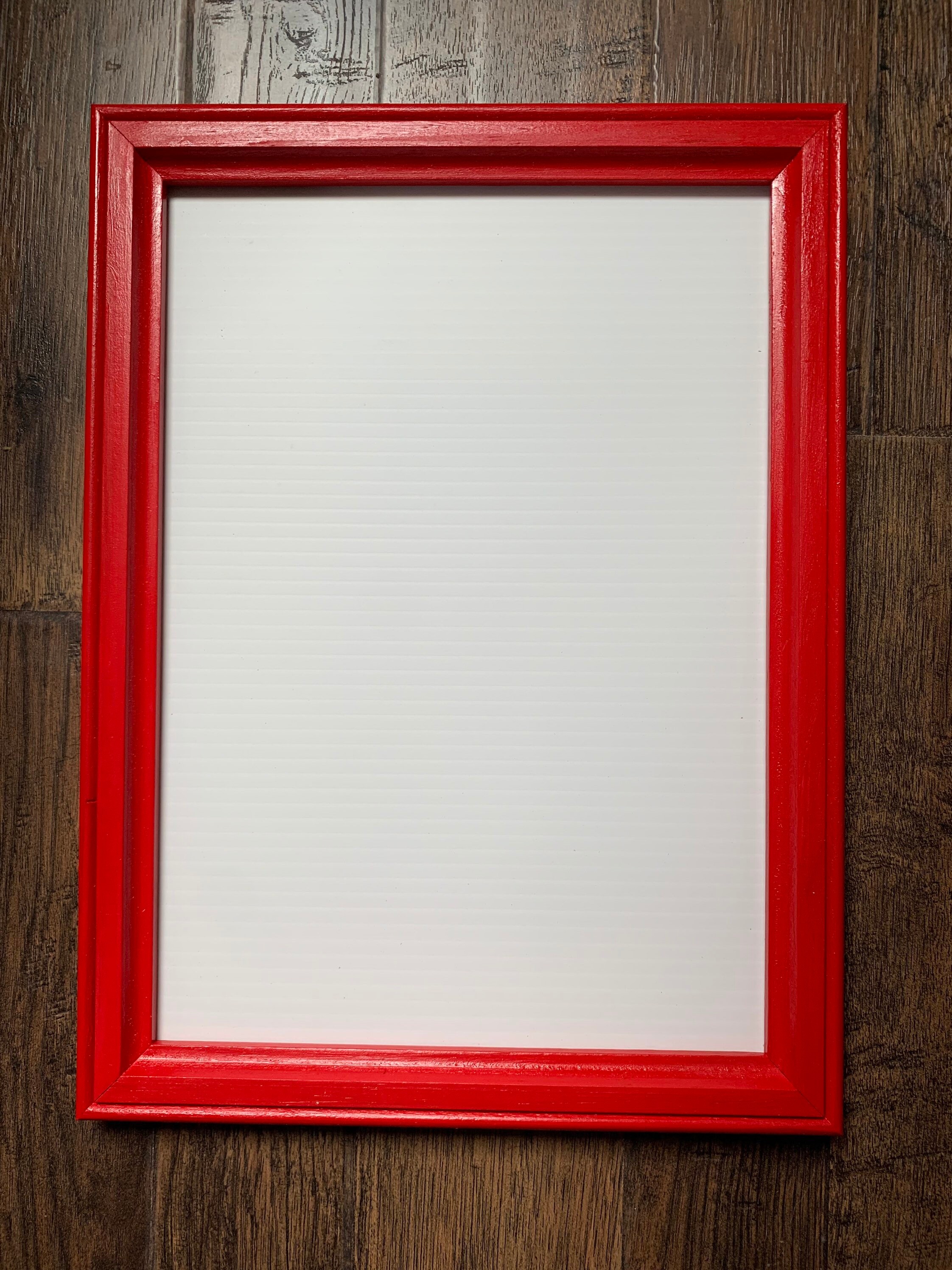 Red Wooden Frame