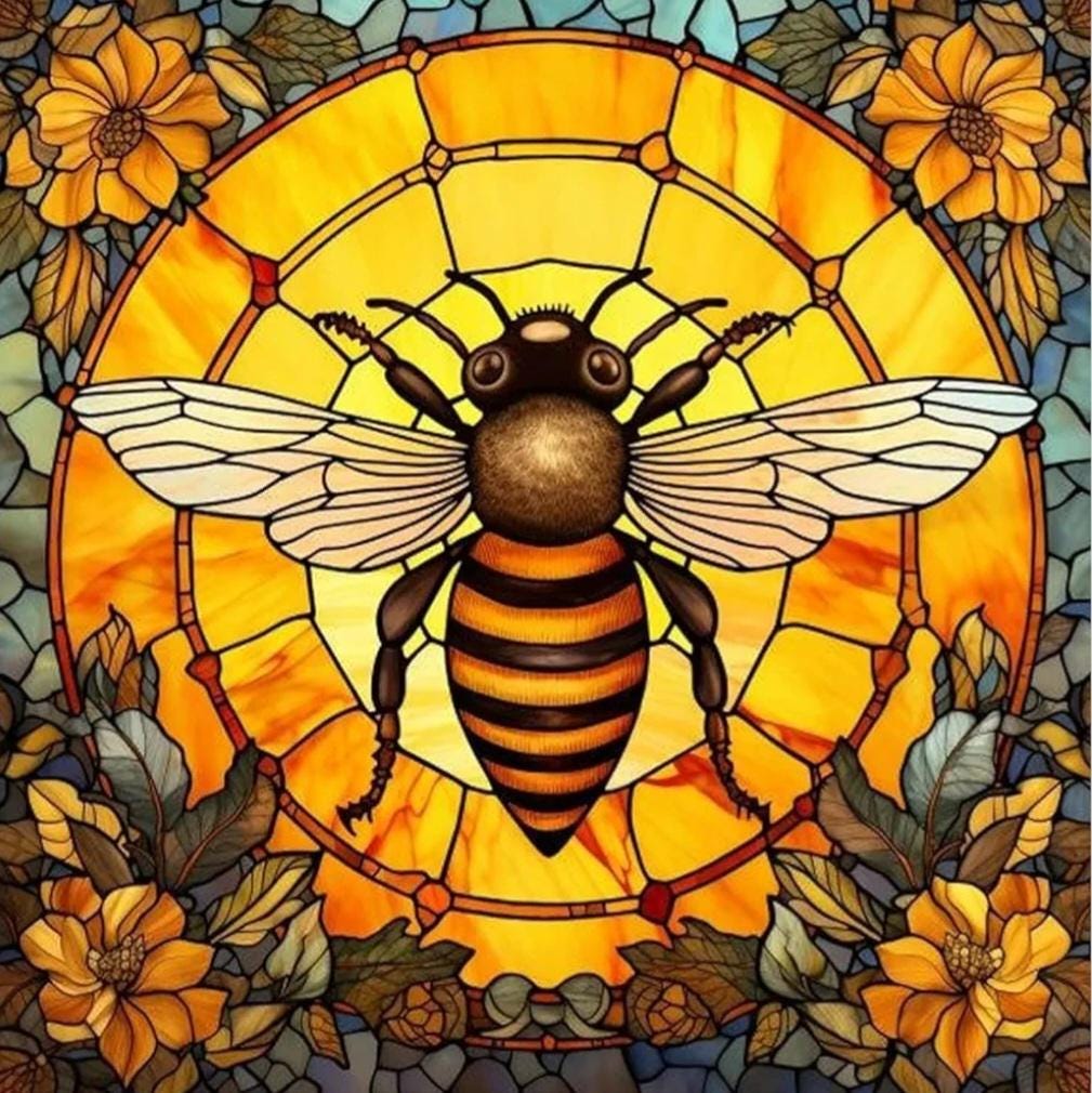Bee (round) 30x30 Diamond Art Kit - Etsy