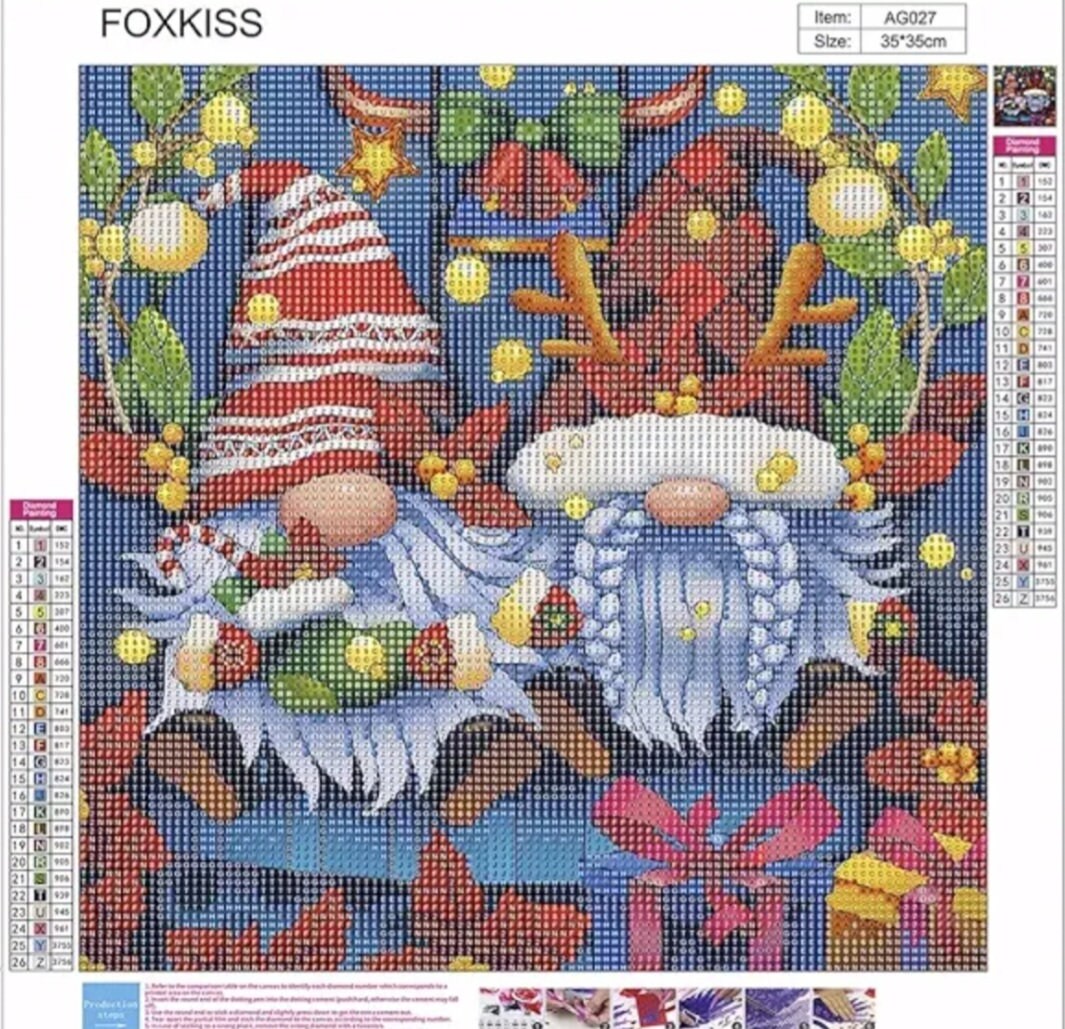 Gnome (round) 35x35cm - Etsy