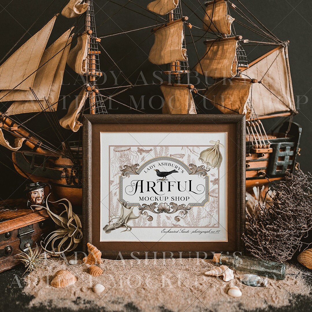 Pirate Ship Frame Mockup for Art Prints No.117 - Etsy