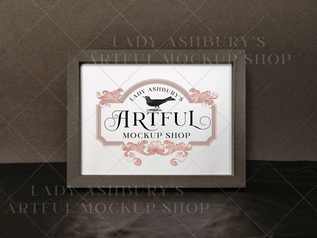 Simple Black Frame Mockup Dark Mockup Horizontal Frame - Etsy