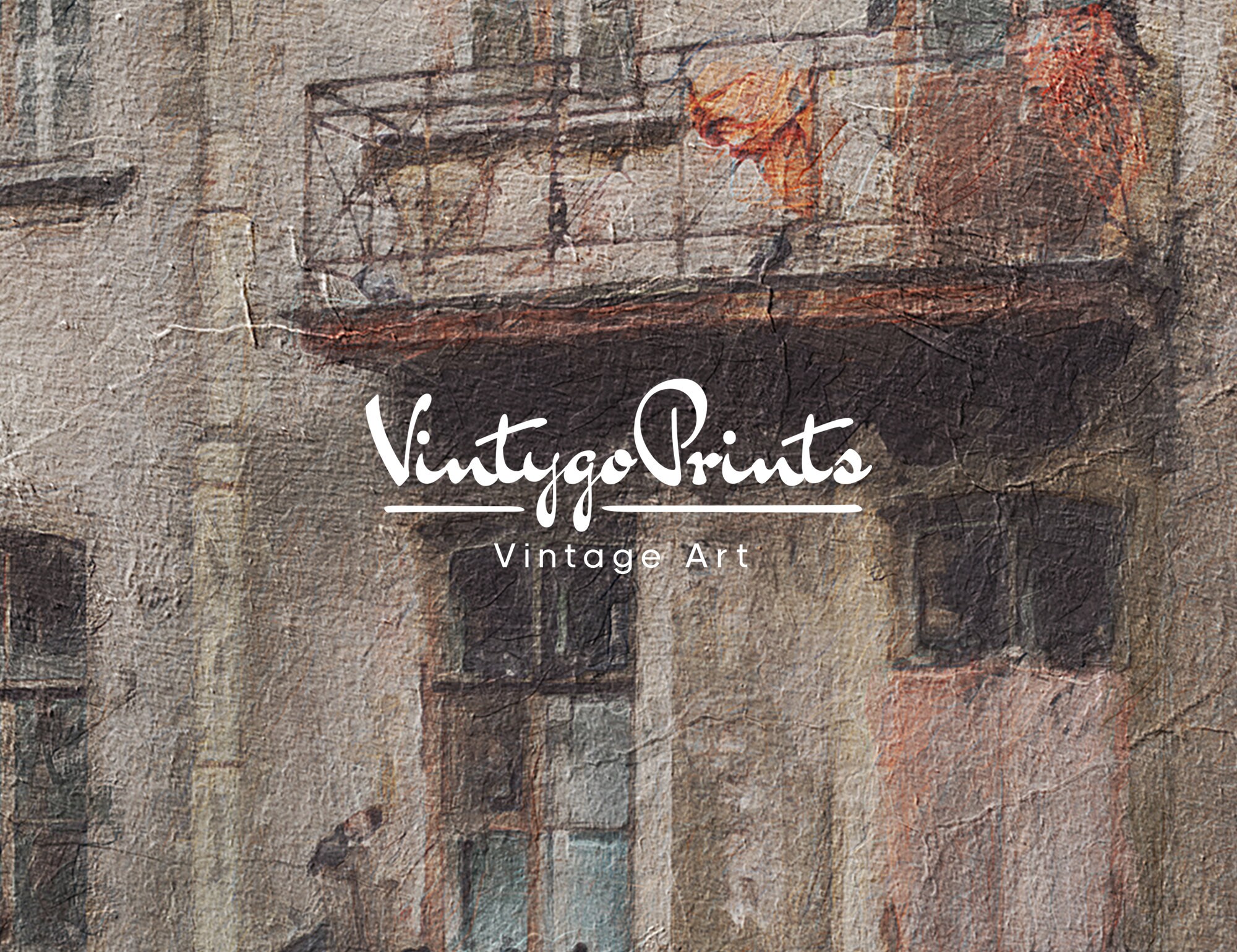 Ancient Italian Architecture Painting Vintage Wall Art - Etsy