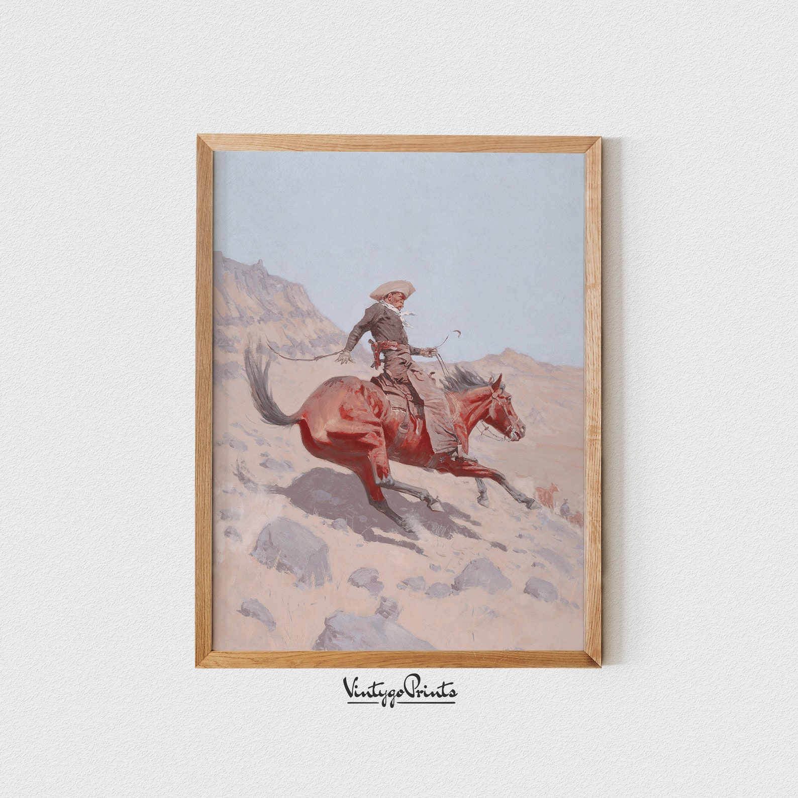 Vintage Western Cowboy Art Prints: Set of 6 (digital Download) S6-6 - Etsy