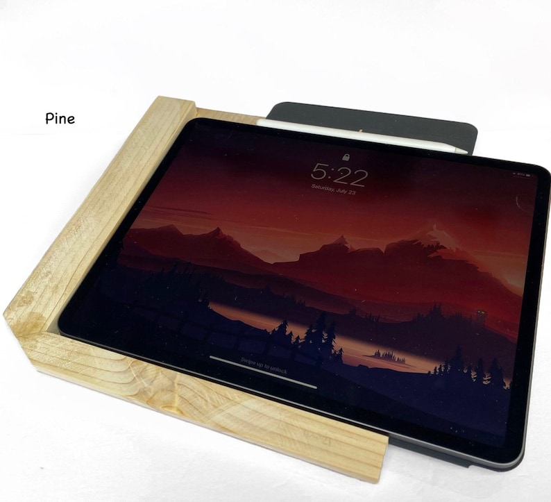 Adjustable Ipad/tablet Writing Stand With Ergonomic Wooden Wrist Rest ...