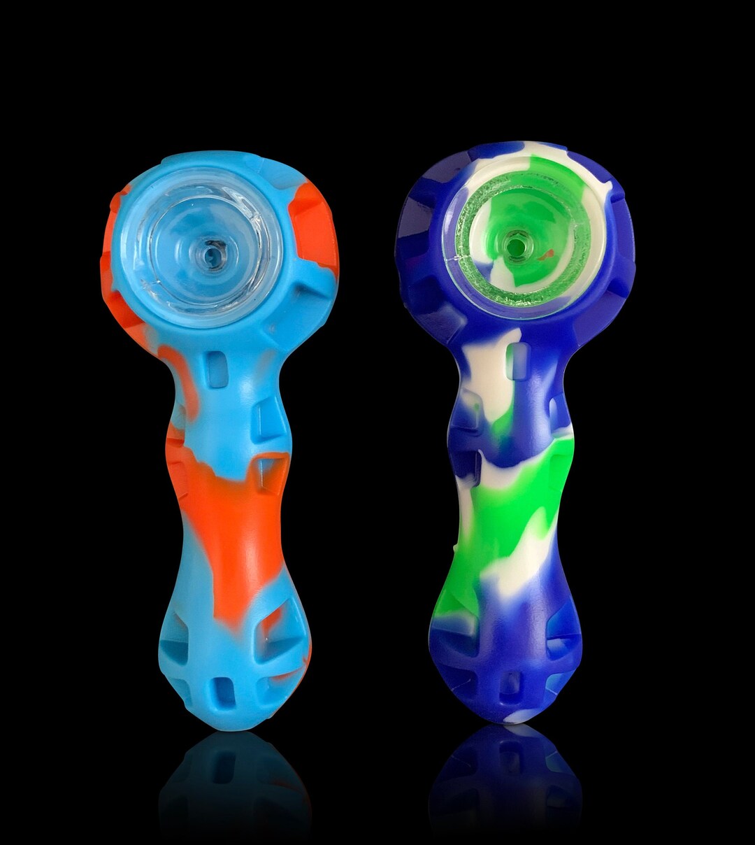 4.3 Inch Multicolor Smoking Pipe Silicone Pipe W/glass Bowl and FREE ...