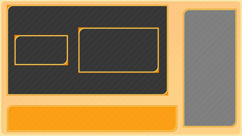 Animated Orange Twitch Stream Overlay and Scenes Bundle - Stream ...