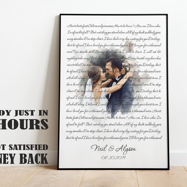 First Dance Lyrics - Etsy