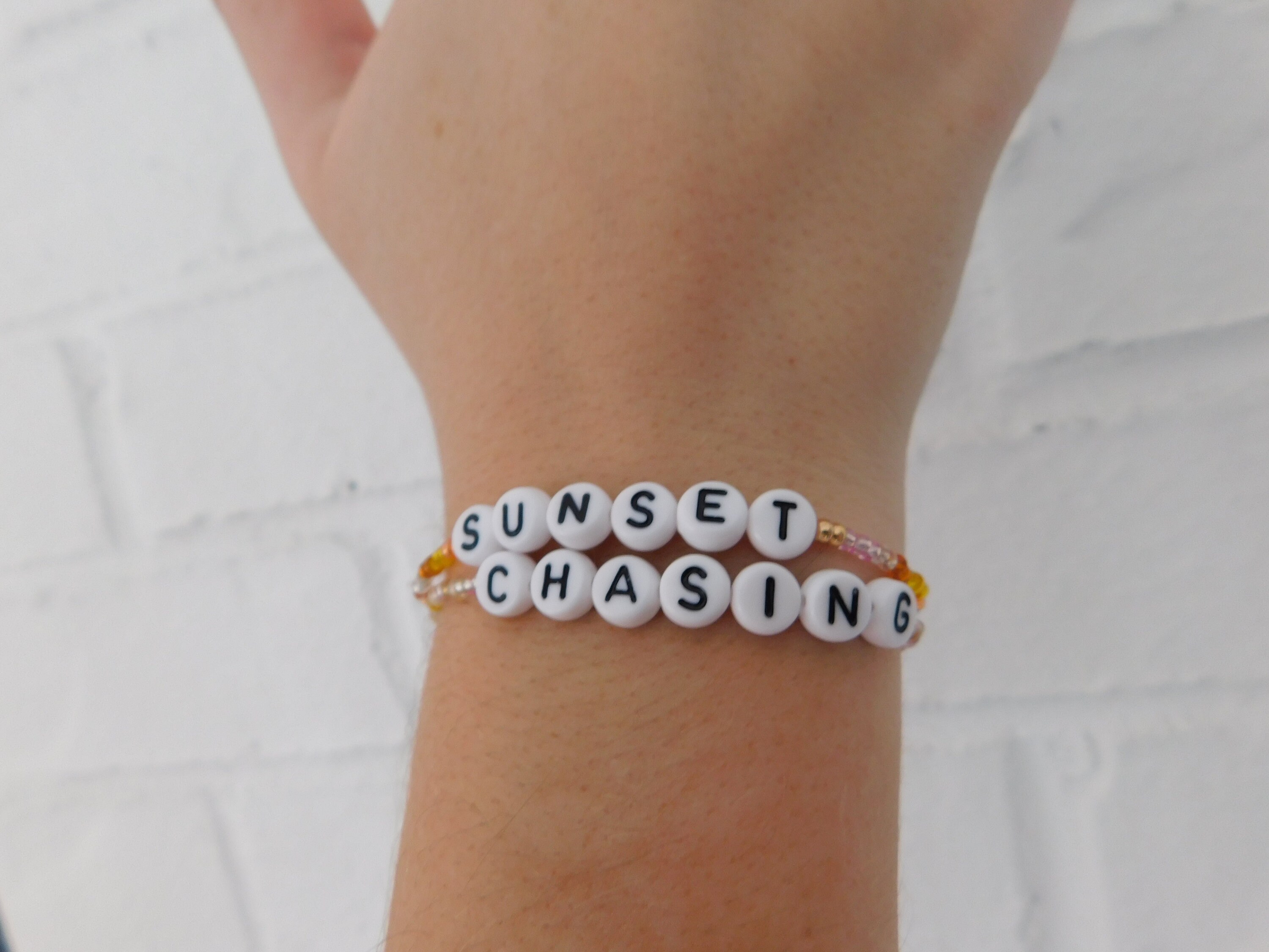 Kids Sunset Chasing Personalized Bracelets, Trendy Bracelet Duo Set ...