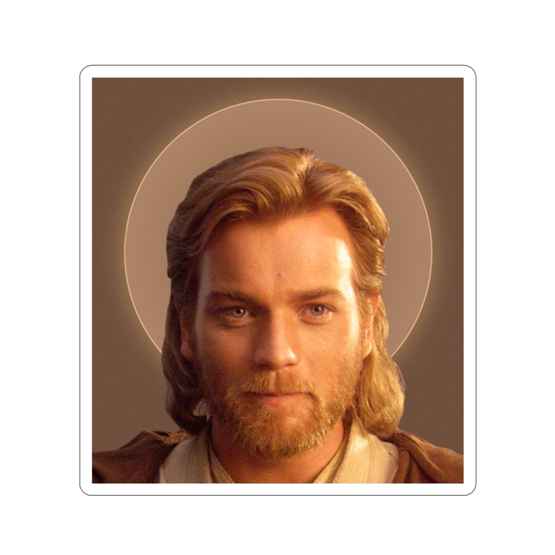 Obi-wan Jesus Die-cut Stickers, Star Wars Sticker, Funny Obi Wan Kenobi ...