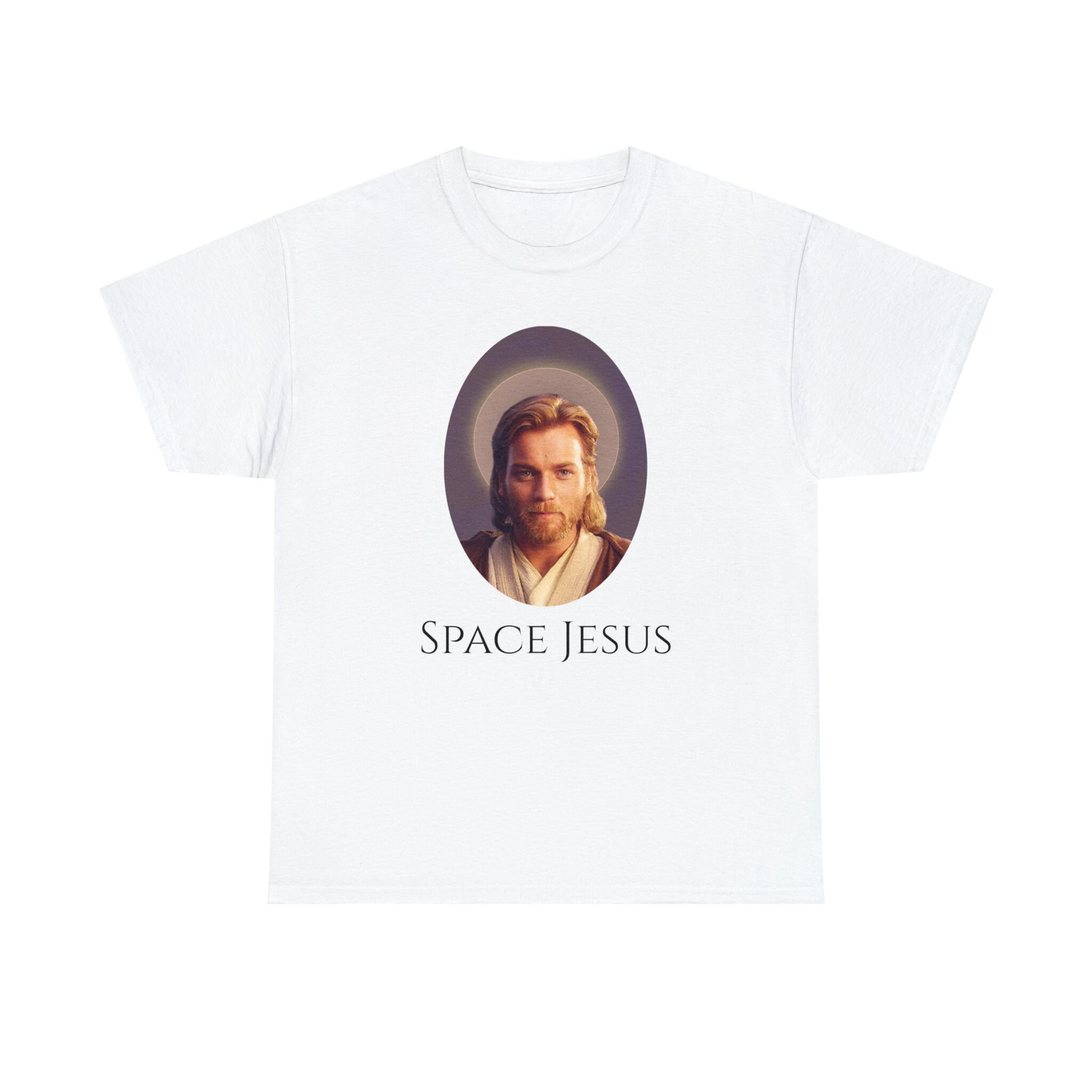 Space Jesus Obi-wan Kenobi Unisex Heavy Cotton Tee, Funny T-shirt ...