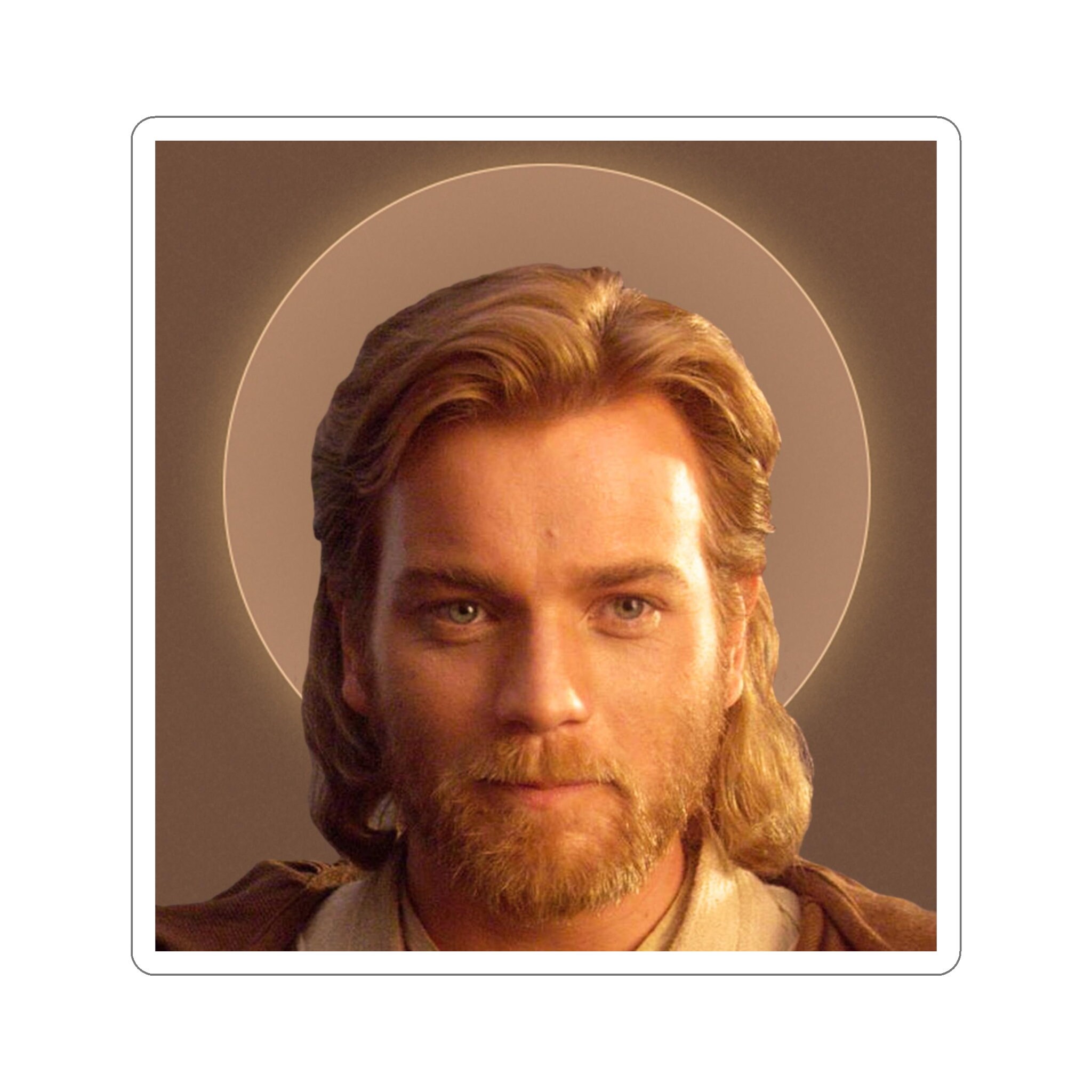 Obi-wan Jesus Die-cut Stickers Star Wars Sticker Funny Obi - Etsy