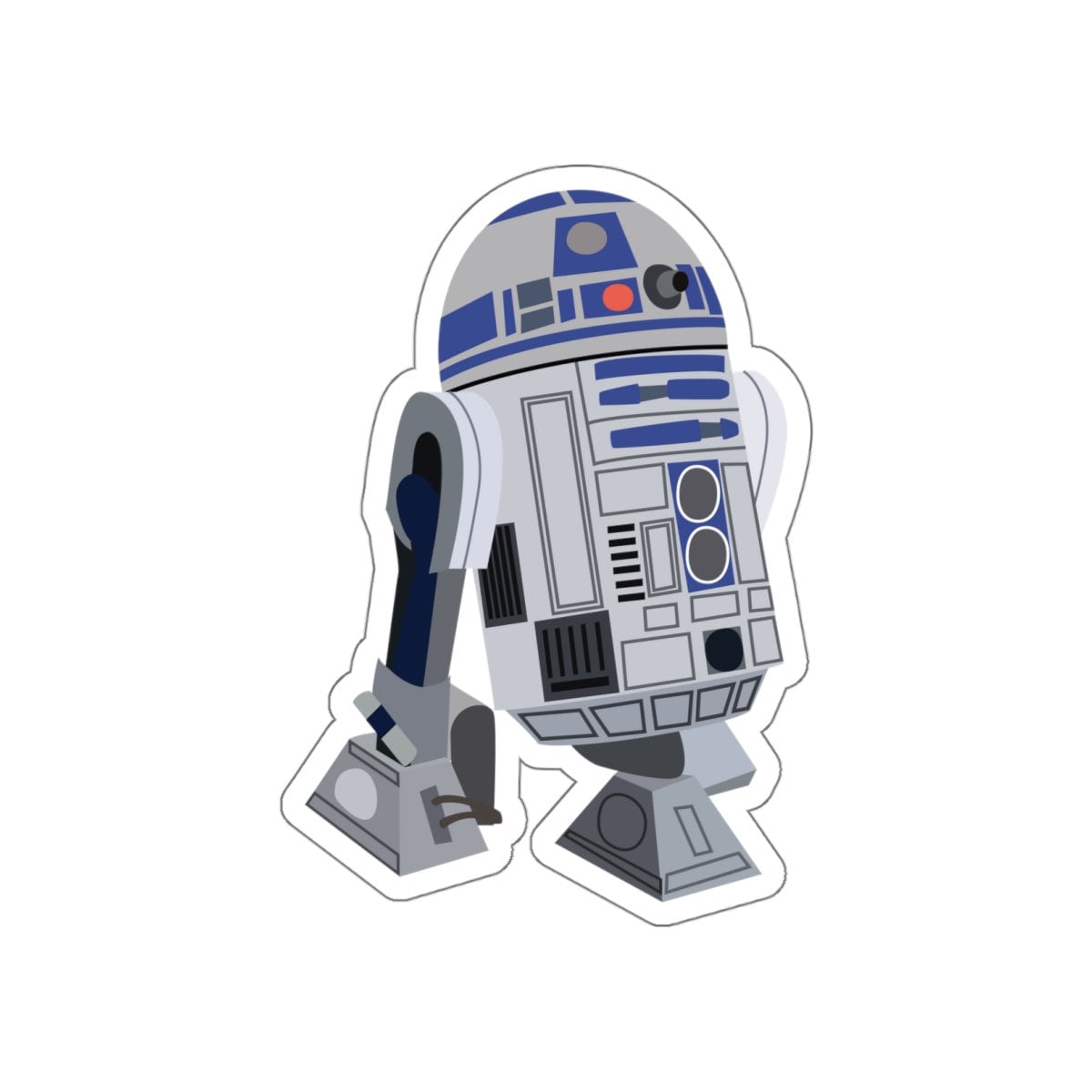 R2D2 Die-cut Stickers, Star Wars Sticker, Cute R2 Sticker for Water ...