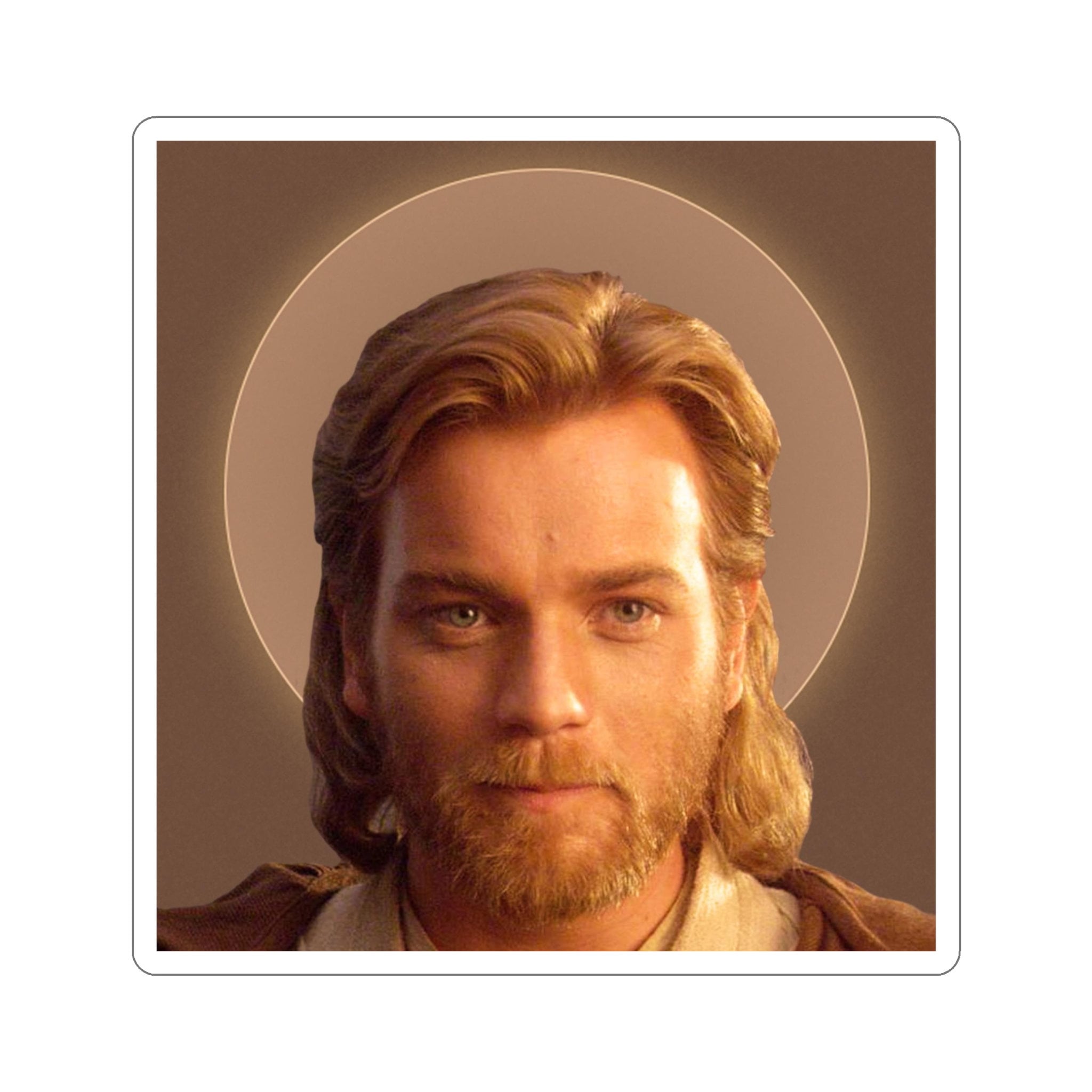 Obi-wan Jesus Die-cut Stickers Star Wars Sticker Funny Obi - Etsy