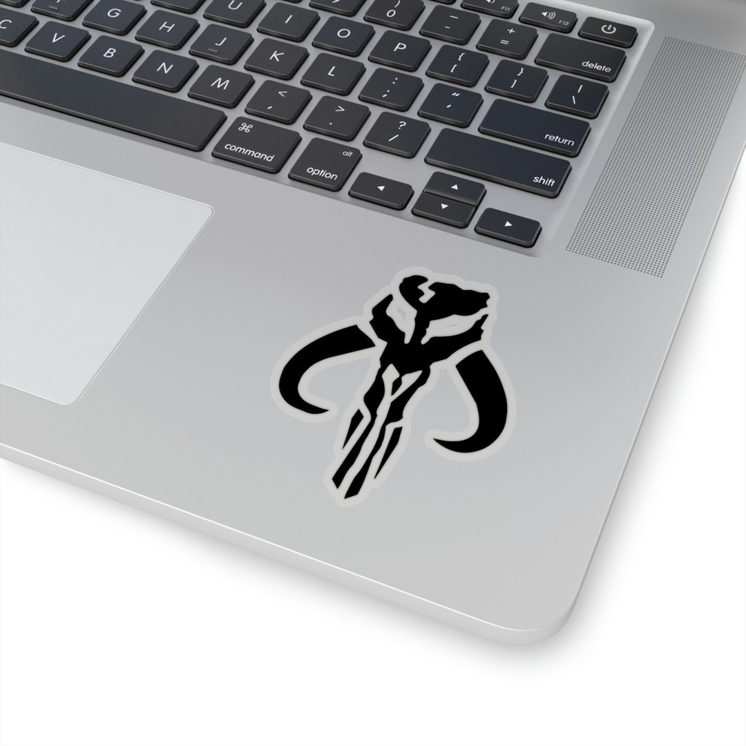 Mythosaur Mandalorian Sigil Kiss-cut Stickers, Mandalorian Symbol ...