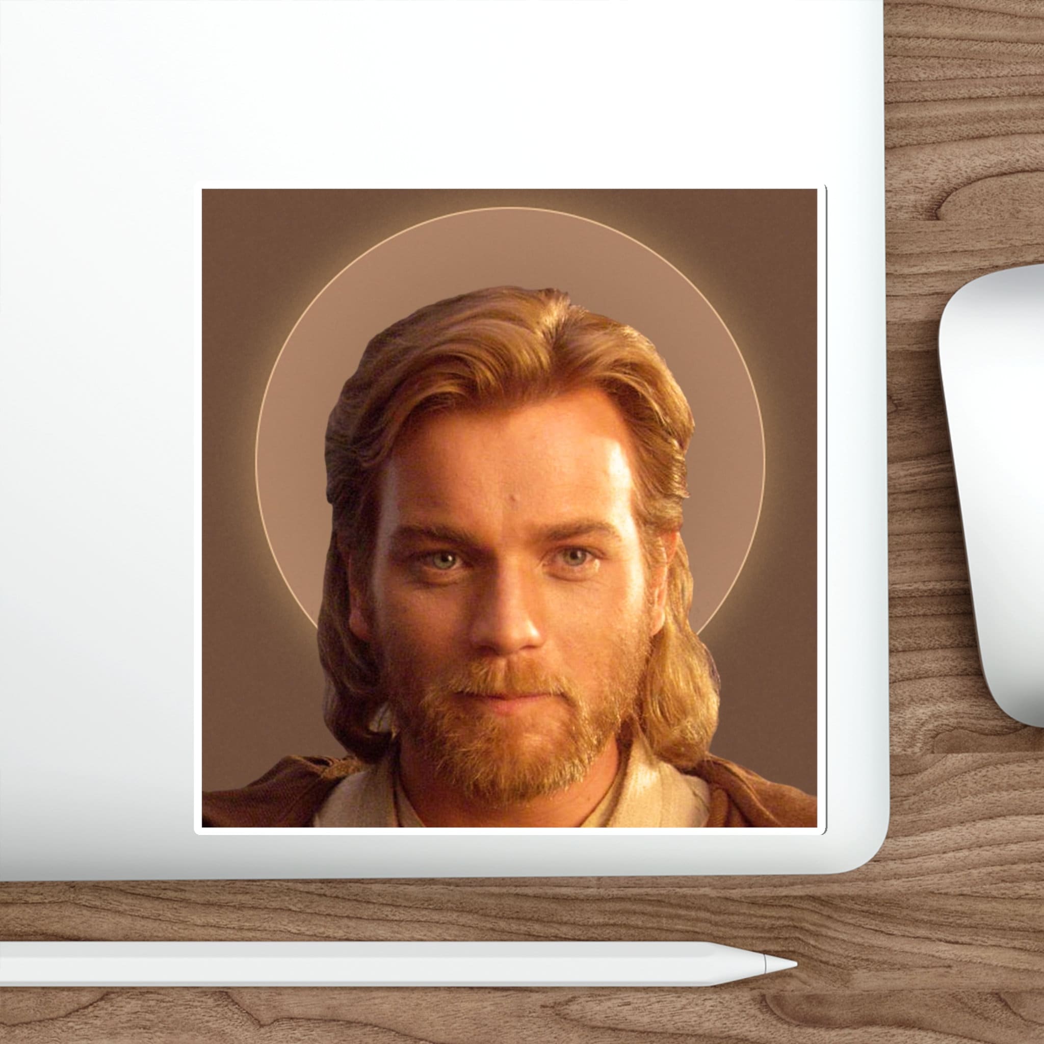 Obi-wan Jesus Die-cut Stickers Star Wars Sticker Funny Obi - Etsy