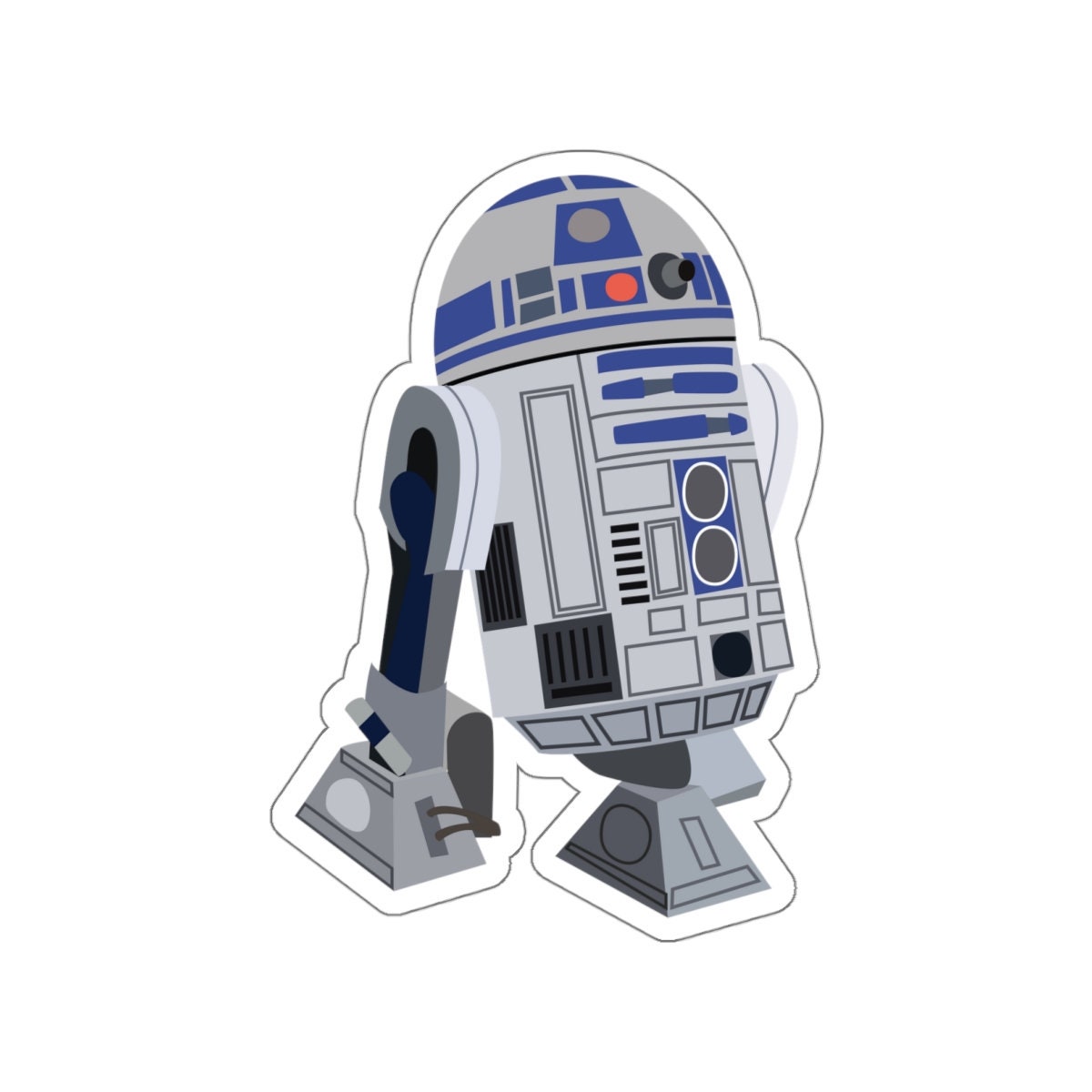 R2d2 Printable Decals 4D Build Star Wars R2 D2 Cardstock Model Kit For