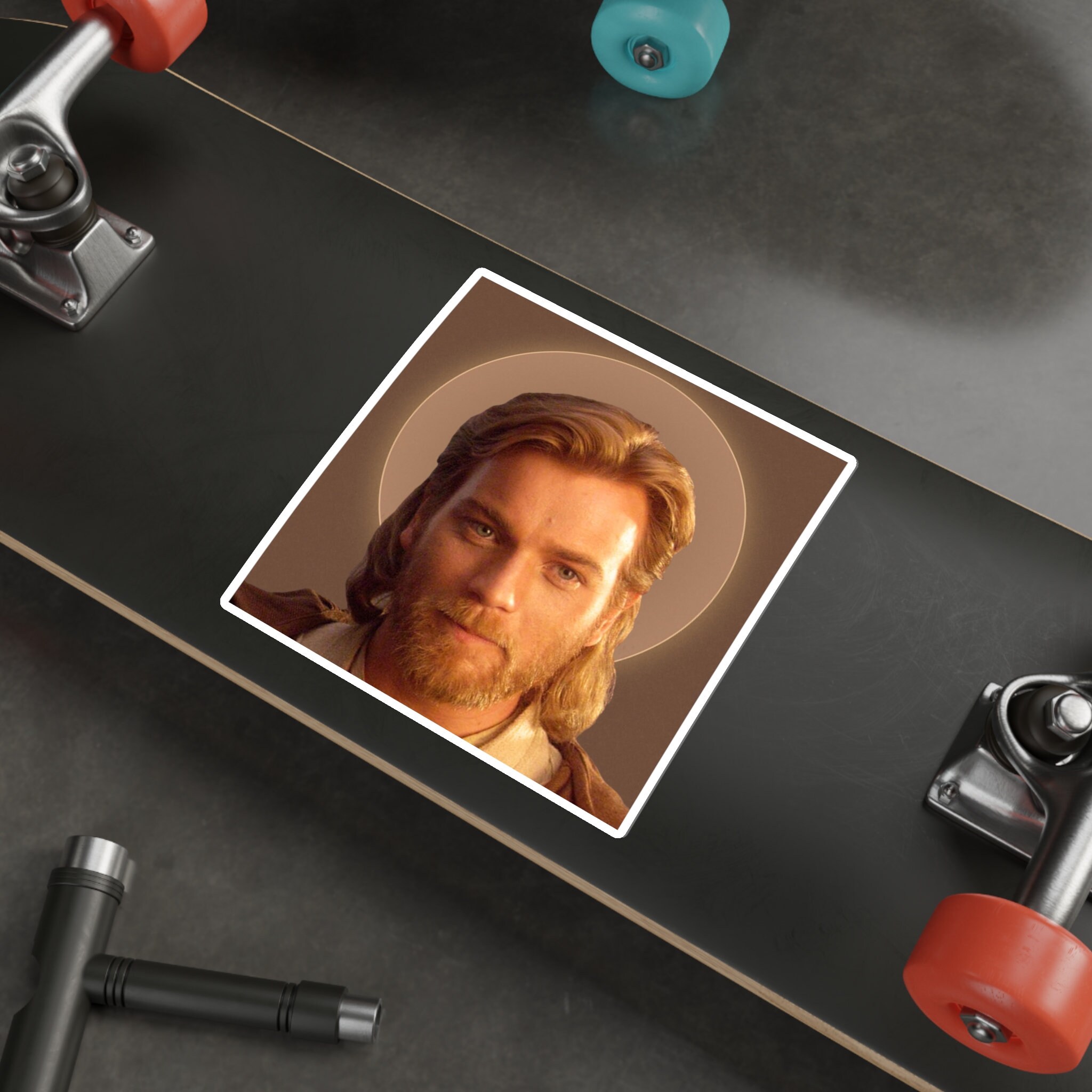 Obi-wan Jesus Die-cut Stickers Star Wars Sticker Funny Obi - Etsy