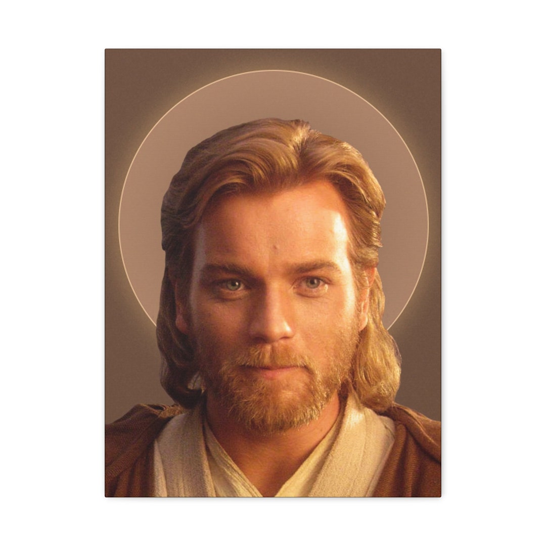 Obi-wan Jesus Canvas Gallery Wraps, Obi Wan Kenobi Jesus Wall Art, Home ...
