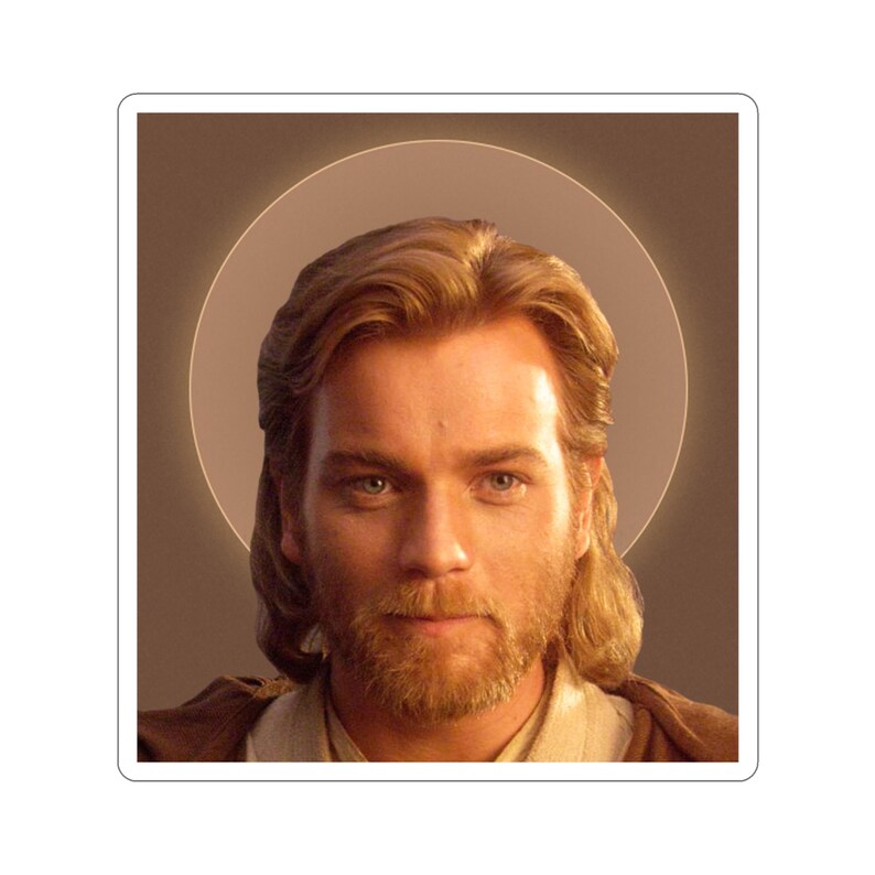Obi-wan Jesus Die-cut Stickers Star Wars Sticker Funny Obi - Etsy