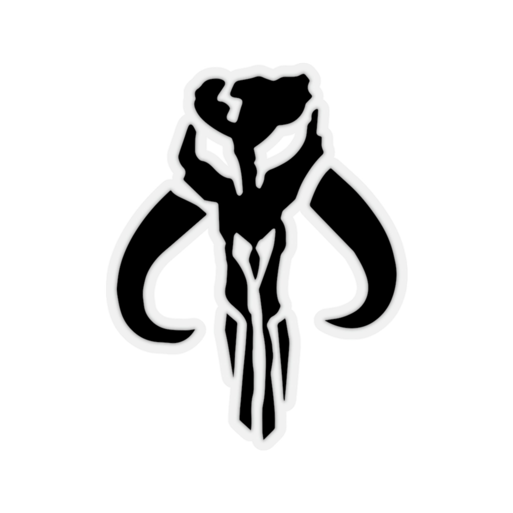 Mythosaur Mandalorian Sigil Kiss-cut Stickers, Mandalorian Symbol ...