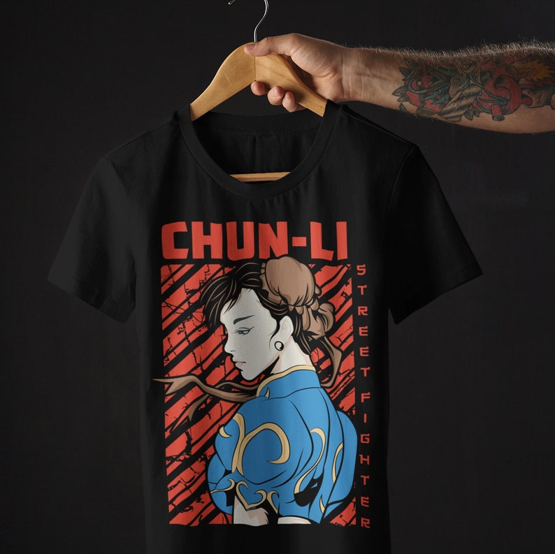 CHUN-LI Japan Mens Tshirt Street Fighter, Arcade Tee, Cool Tshirt ...