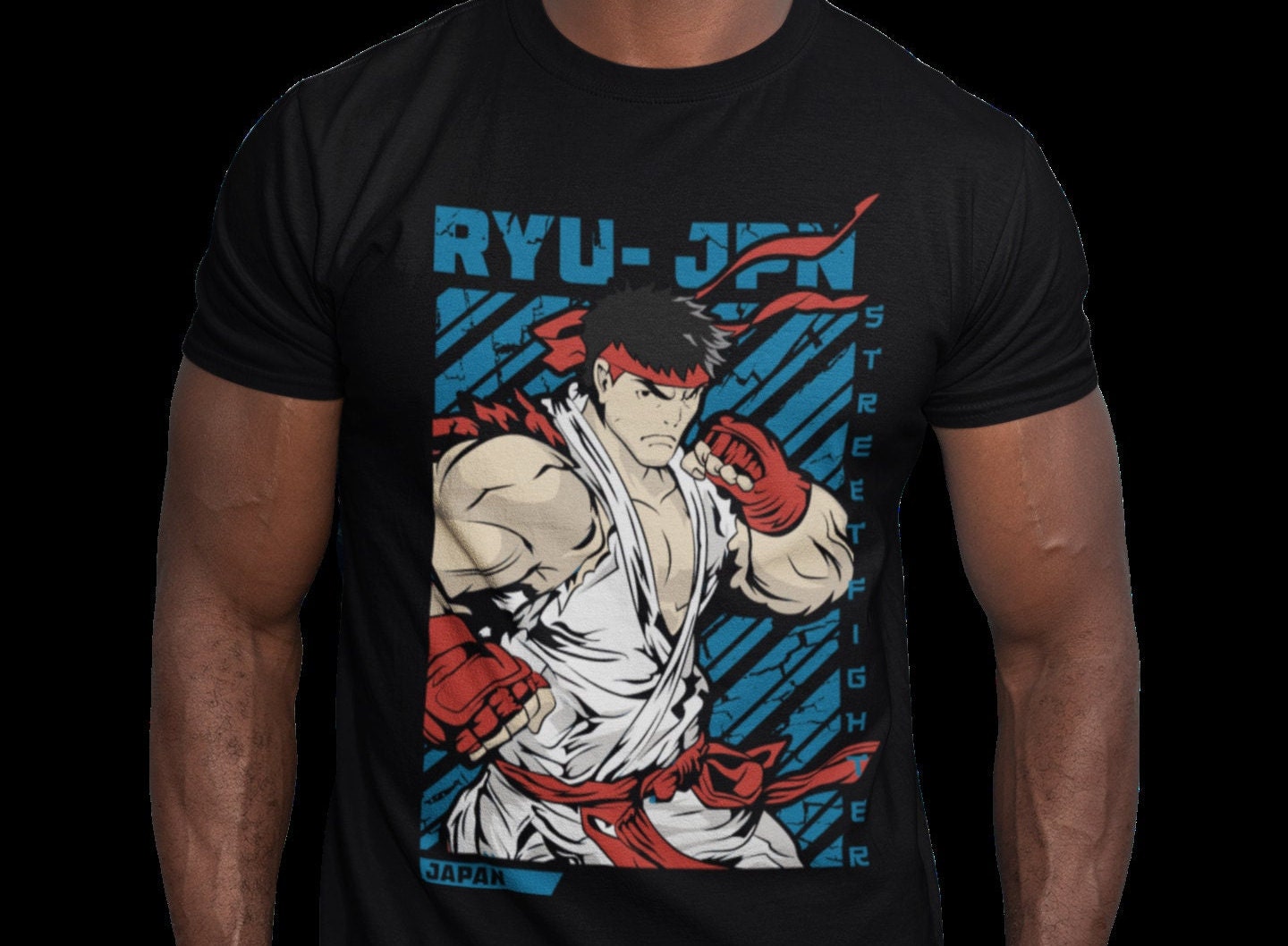 RYU Japan Mens Tshirt Street Fighter, Arcade Tshirt, Cool Tshirt, Gaming Tshirt, Fighting Game ...