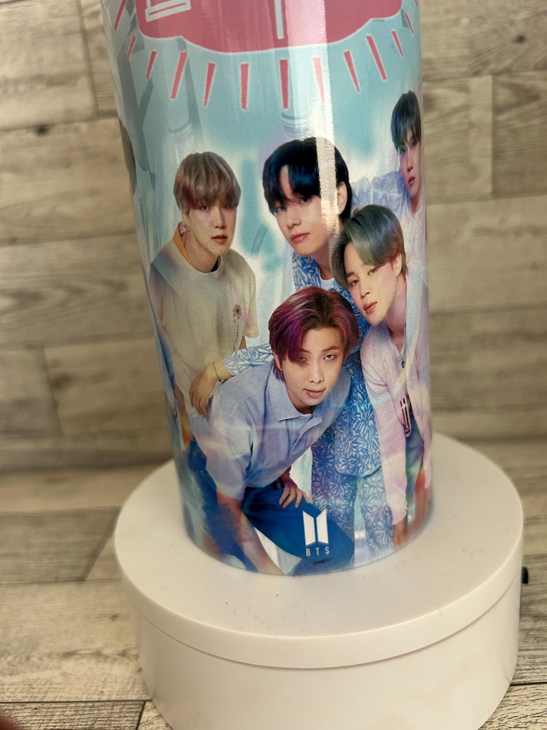BTS 20oz Stainless Steel Tumbler: K-pop Fan Gift - Etsy