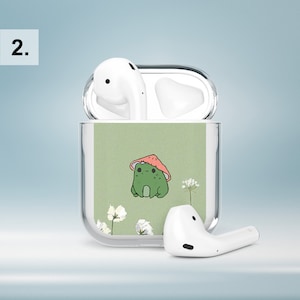 Sage Green Butterfly Airpods Case Cute Frog Cottagecore Cover for ...
