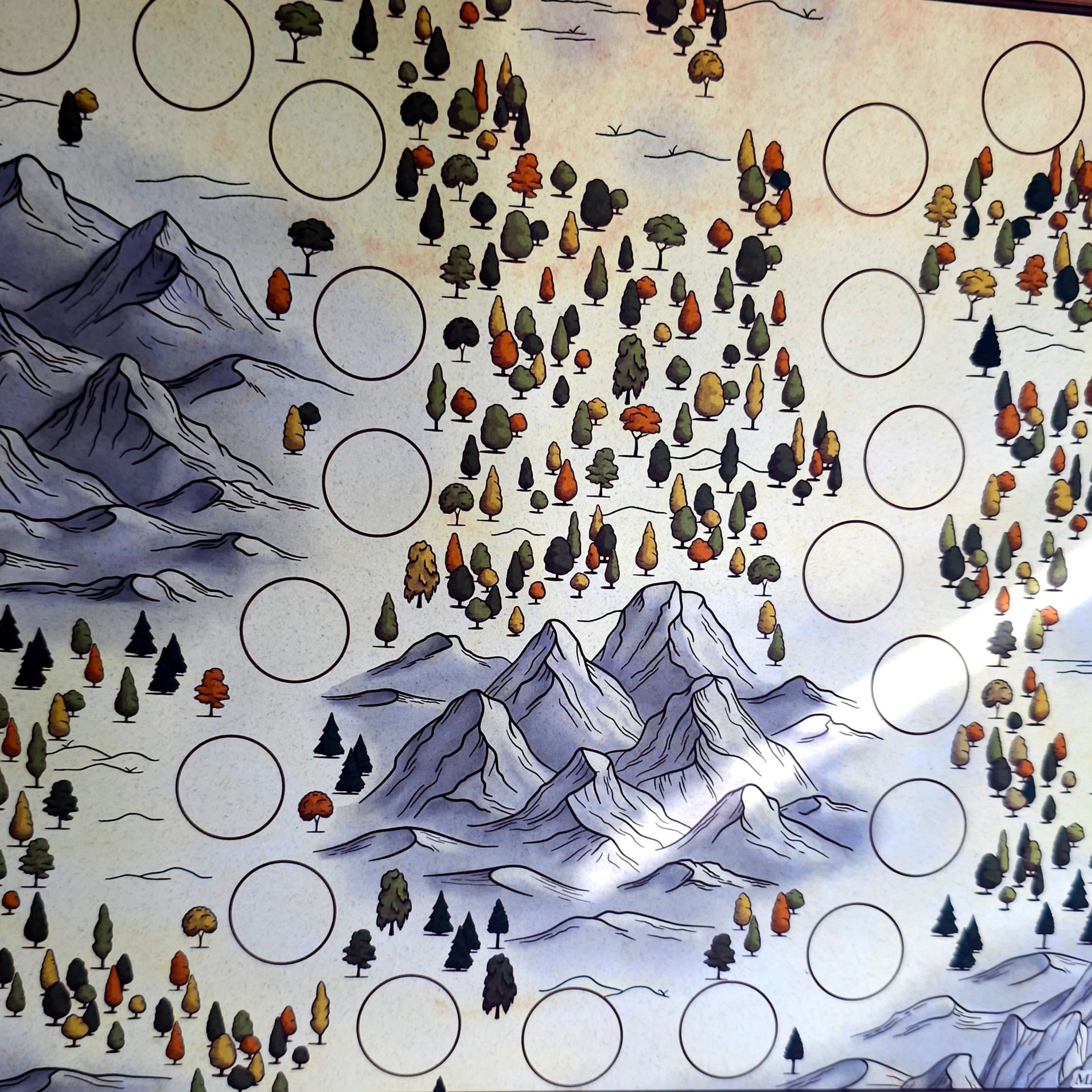 30-day Fantasy Map Challenge Tracker With Stickers. Journey Tracker ...