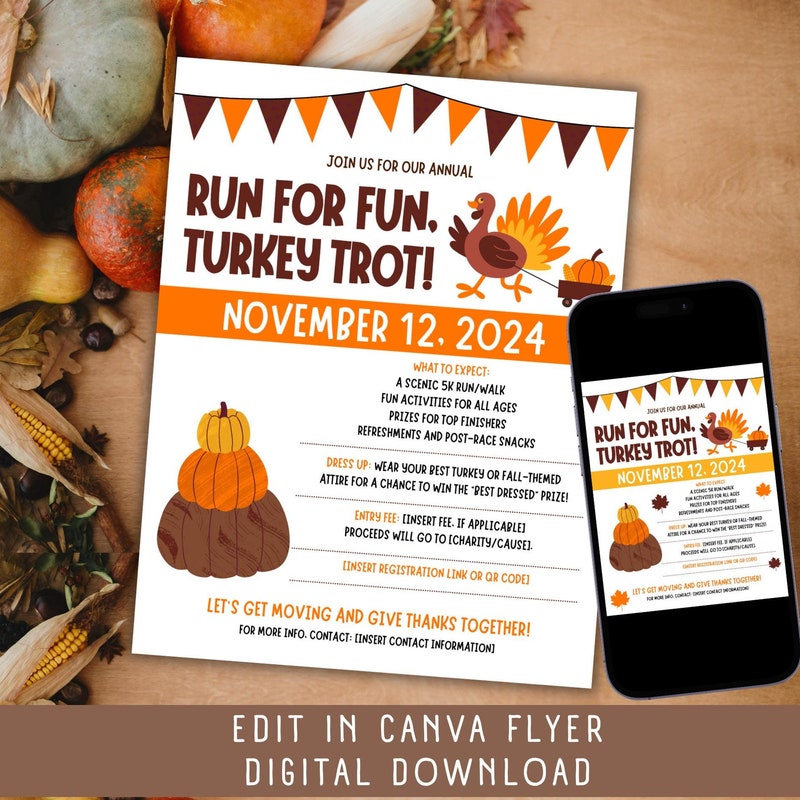 Turkey Trot - Etsy