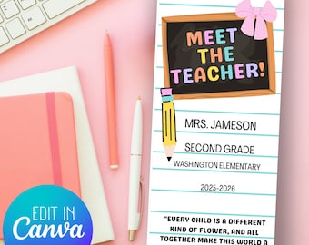 Back to School Busy Bee Theme Brochure| Open House Editable Template ...