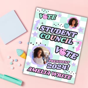 Editable Student Council Voting Flyer Templates (canva Download) - Etsy