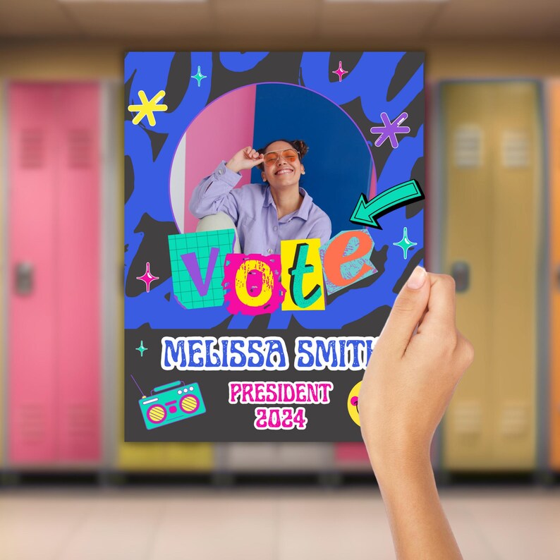 Student Council Campaign Flyer Templates: Editable Voting Posters ...