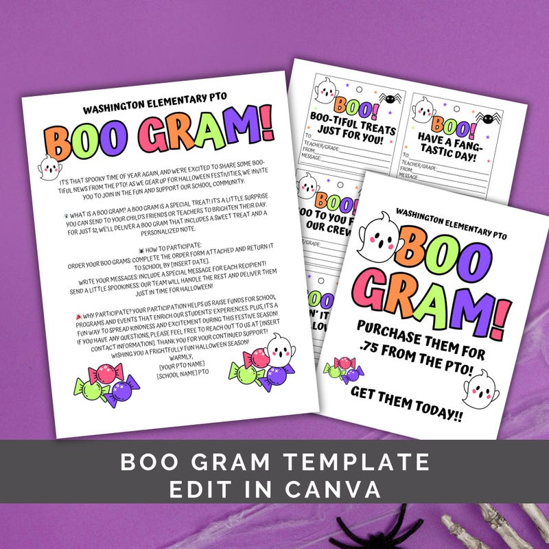 Boo Grams Fundraiser - Etsy