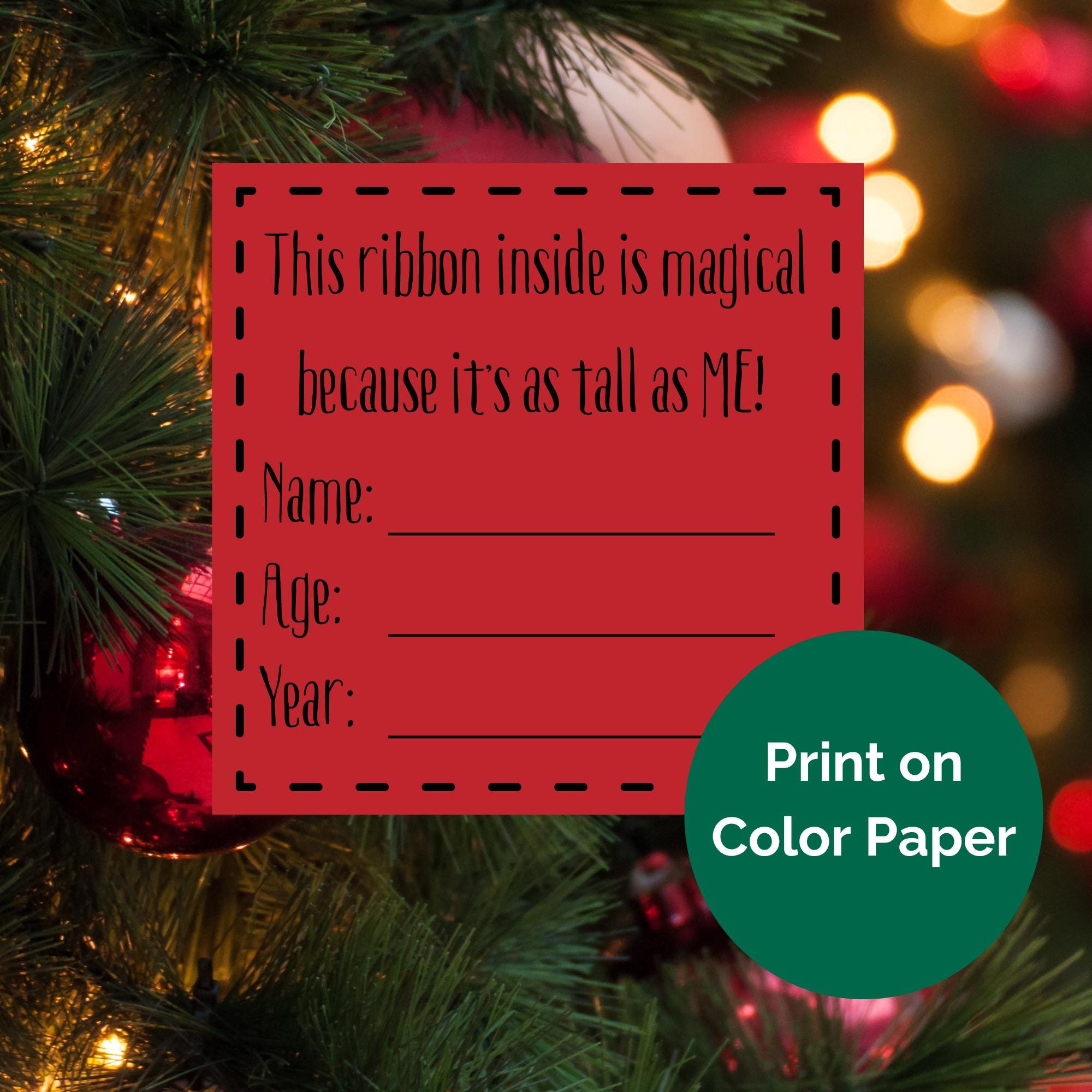 Ribbon, Same Size as Me,ribbon Ornament,height Ornament Tag,pdf, PNG ...