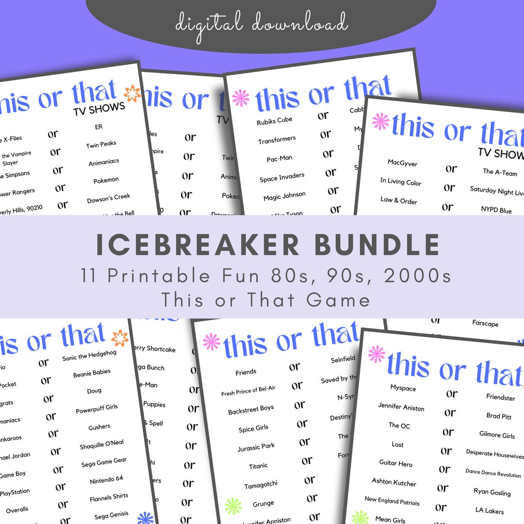 Icebreaker, Icebreaker Game, Conversation Starter, Icebreaker Questions ...