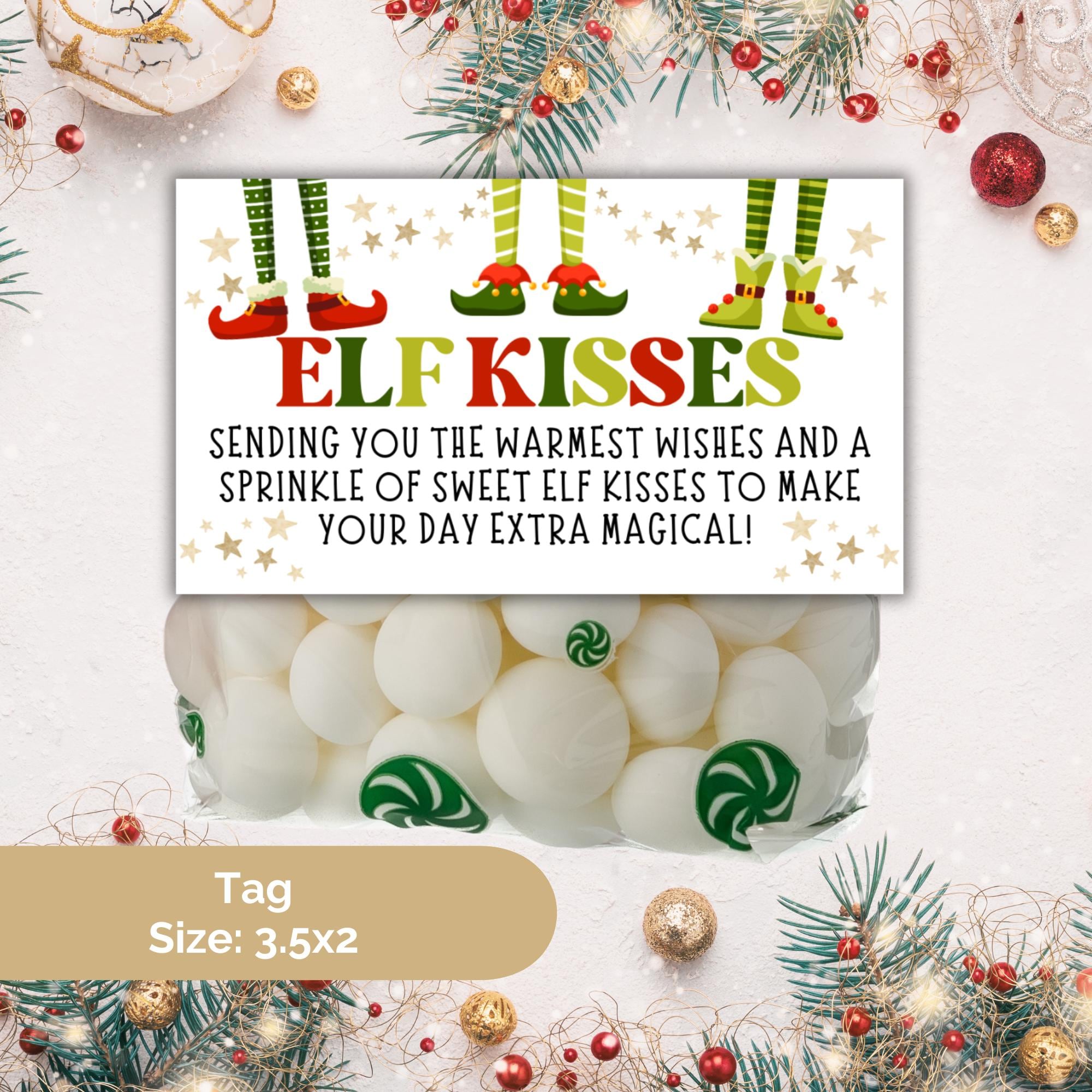 Elf Kisses, Elf Kisses Bag Topper, Elf Ideas, Christmas Elf, Bag Topper ...