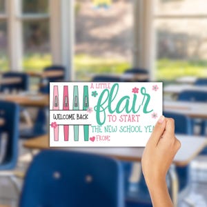 Back to School Teacher Gift Tag, Thank You Teacher Tag, First Day of ...