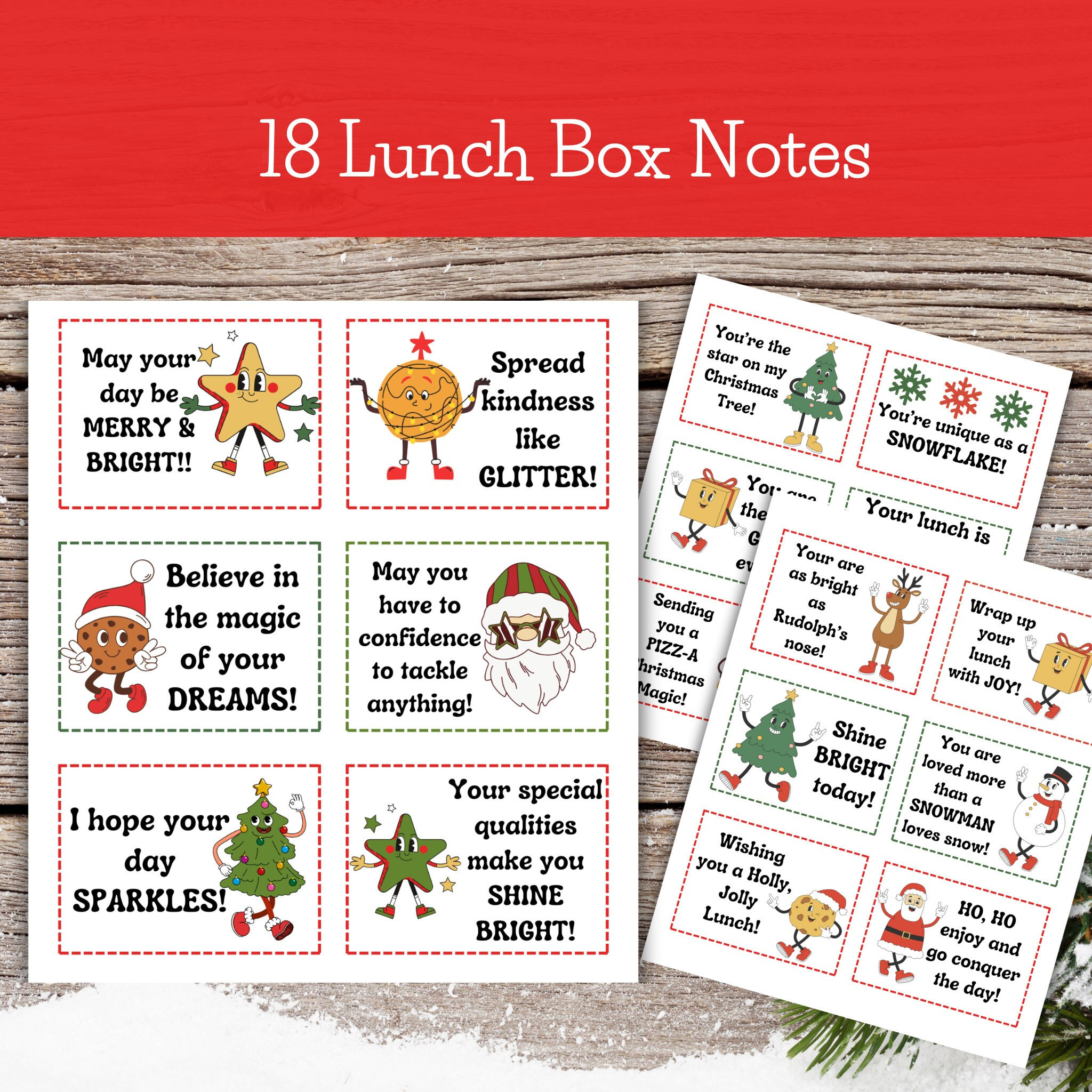 Lunch Box Notes, Printable Lunch Box Notes, Lunch Box Messages ...