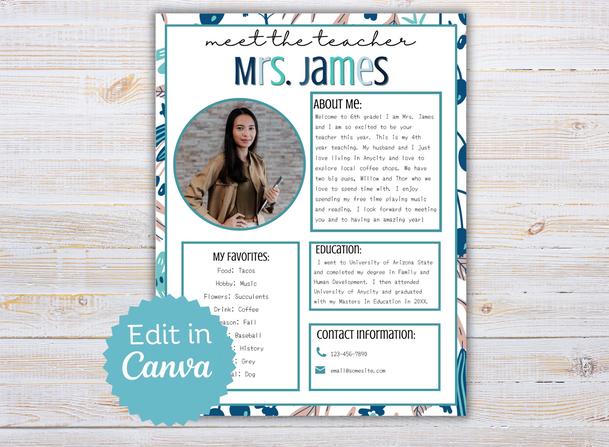Editable, Meet the Teacher, Template, Back to School Flyer, Bundle ...