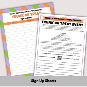 Editable Trunk or Treat Flyer: Halloween Event, PTA (canva) - Etsy