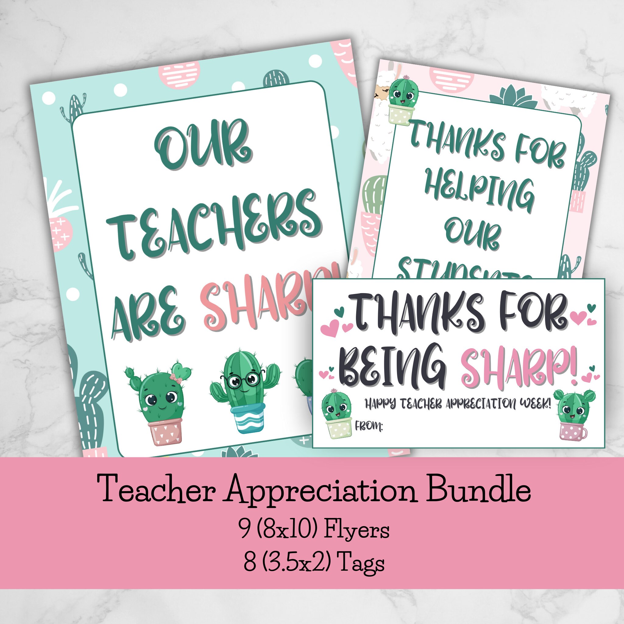Cactus Teacher Appreciation, Teacher Appreciation Week, Teacher Thank ...