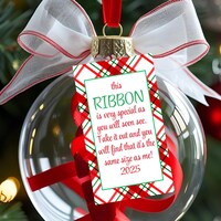 Kindergarten Christmas Ribbon Gift Tag Printable Kids Christmas Ribbon ...