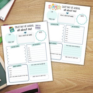 School Memory Book: Grade School Keepsake Printable (PDF Download) - Etsy