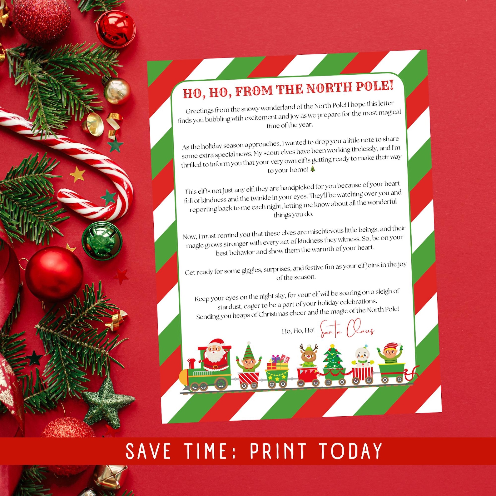 Elf Coming Soon Letter From Santa, Elf Letter, Coming Soon Elf, Letter ...